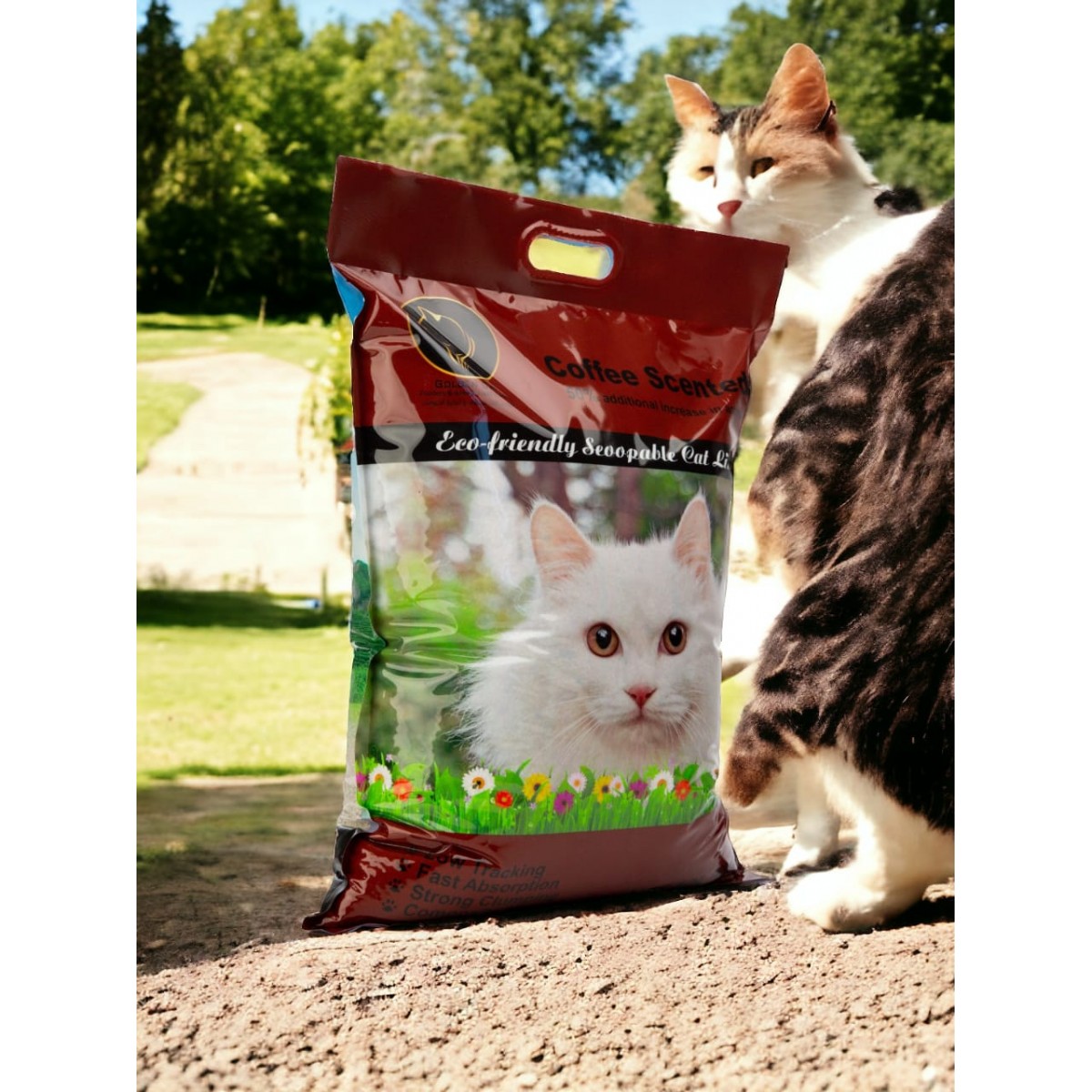 GOLDEN CAT CAT LITTER (4*10KG) - 003 | Online Pet Shop in Dubai
