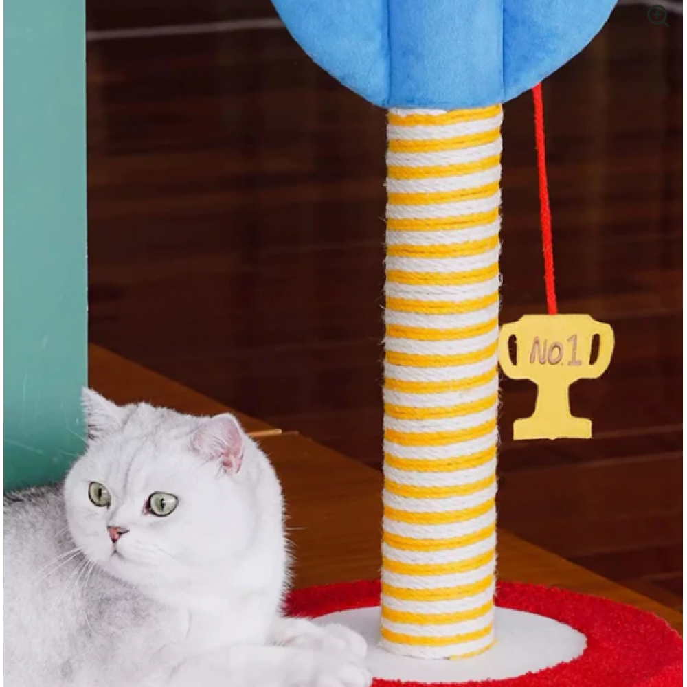 ZEZE Target Scratch Post, Size - 32cm x 32cm x 57cm. - 6921087359901 ...