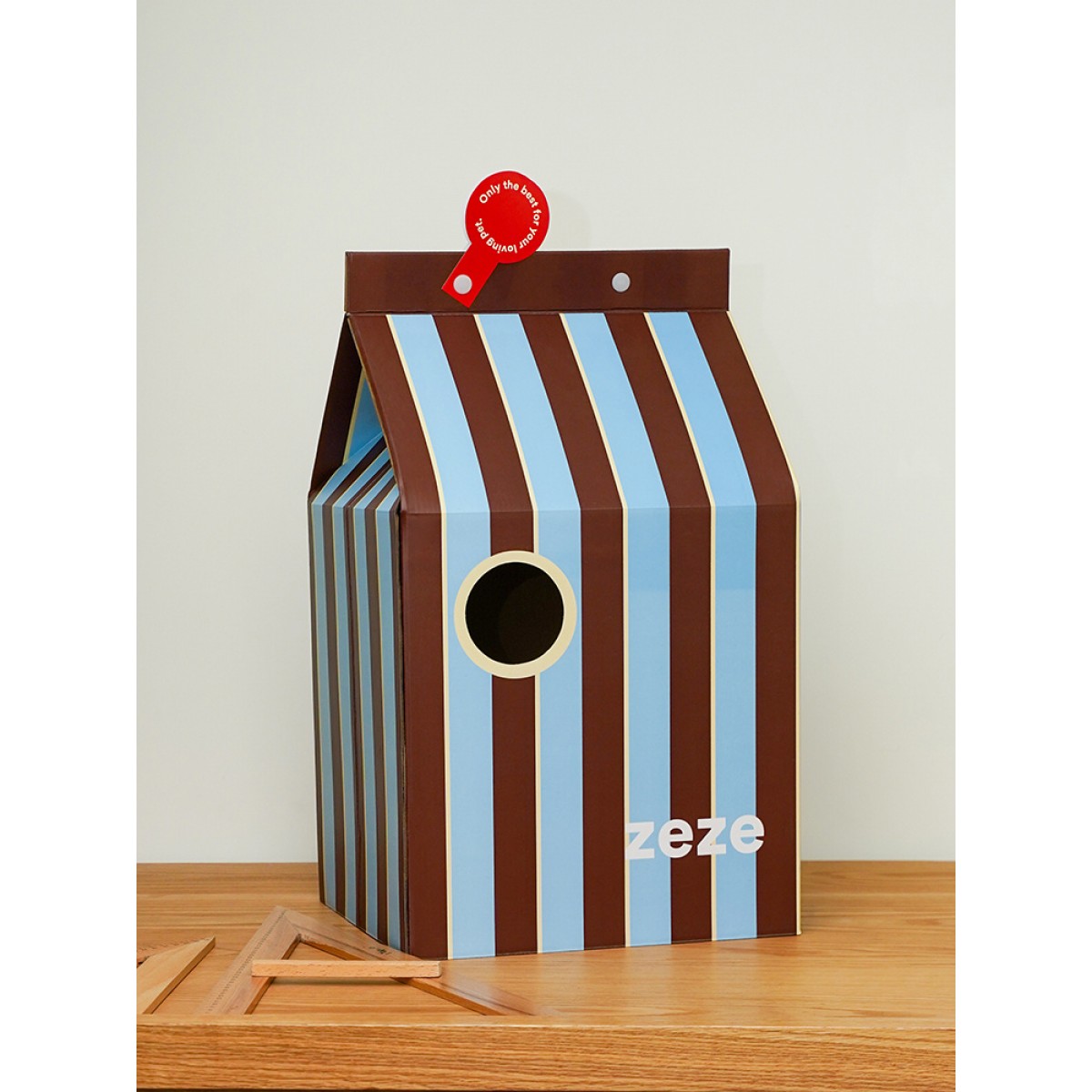 Milk Box Shape Cat Scratch Board Carton Cat House , SIze - 63cm x 31cm ...