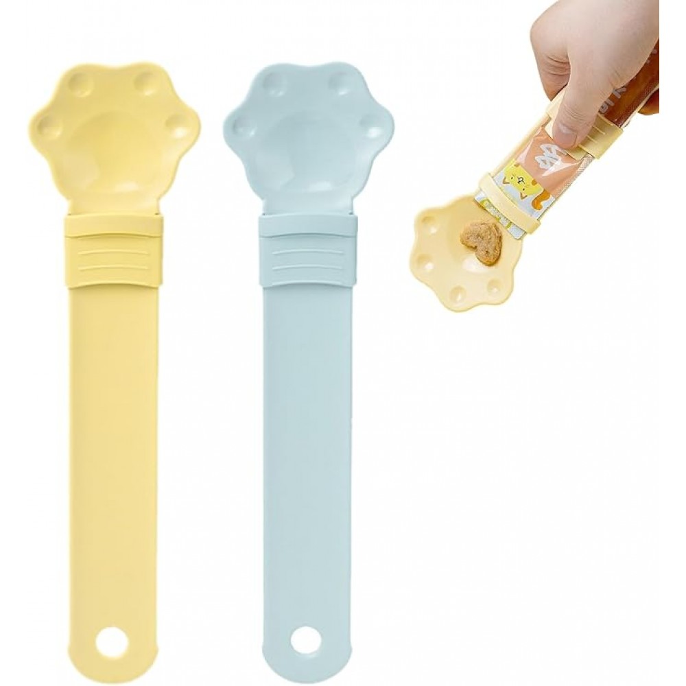 Cat Strip Feeder, Pet Feeder Cat Strip Squeeze Spoon, Cat Snack Spoon ...