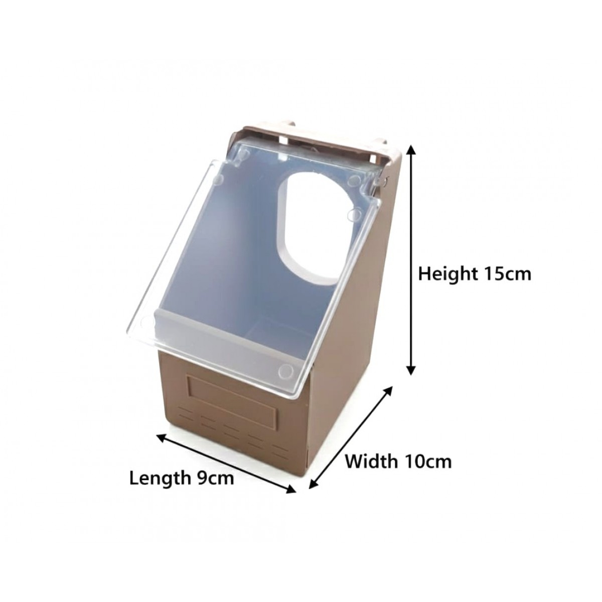Automatic Plastic Bird Feeder, External Cage Mount, Spill-Proof ...