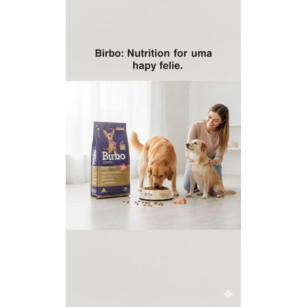 Birbo Tradicional Adult Dog Food – Chicken Flavor – Complete Premium ...