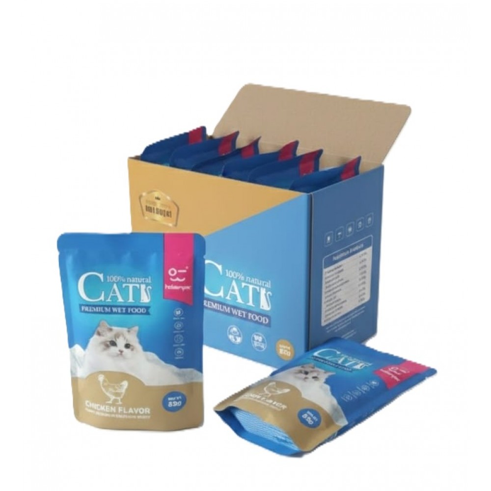 Haisenpet Premium Wet Cat Food Chicken Flavor in Gravy, 100% Natural ...