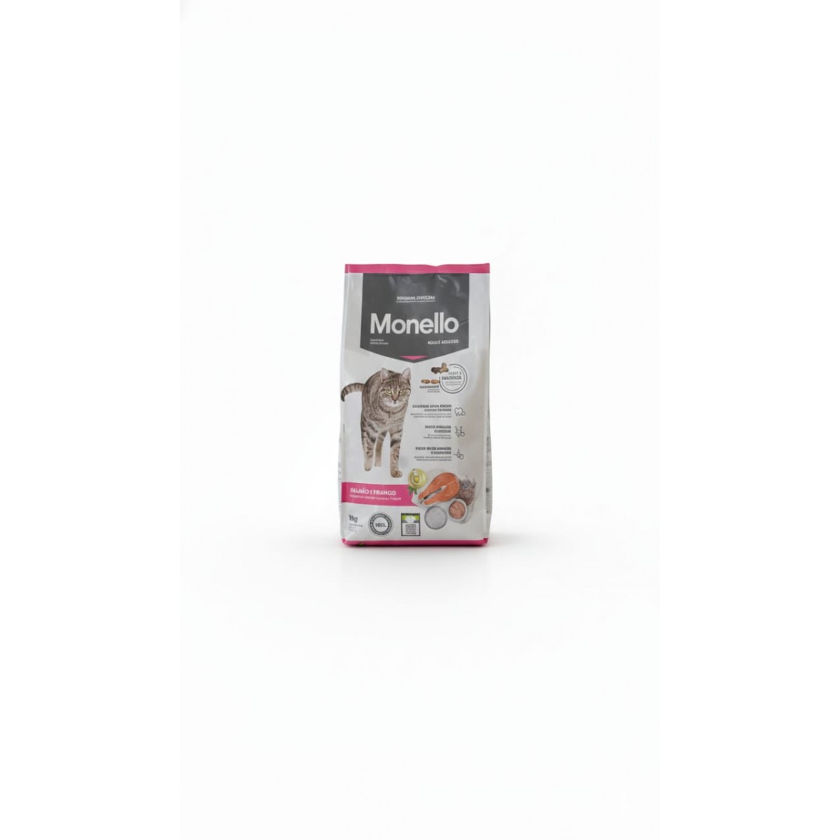 Monello Adult Cat Food Salmon & Chicken 1 kg | Complete & Balanced ...